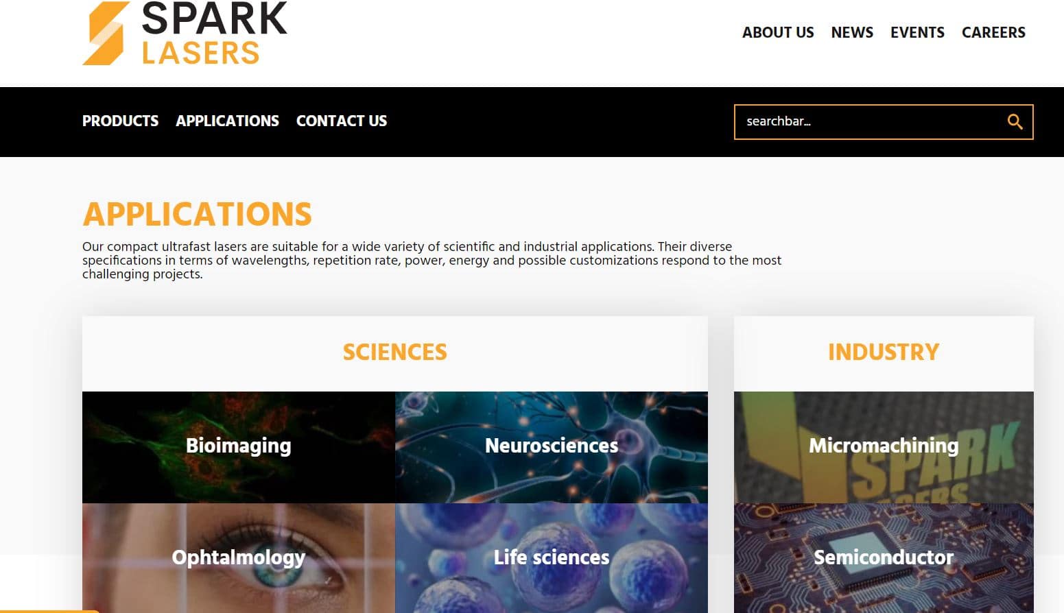 Accueil - Spark Lasers